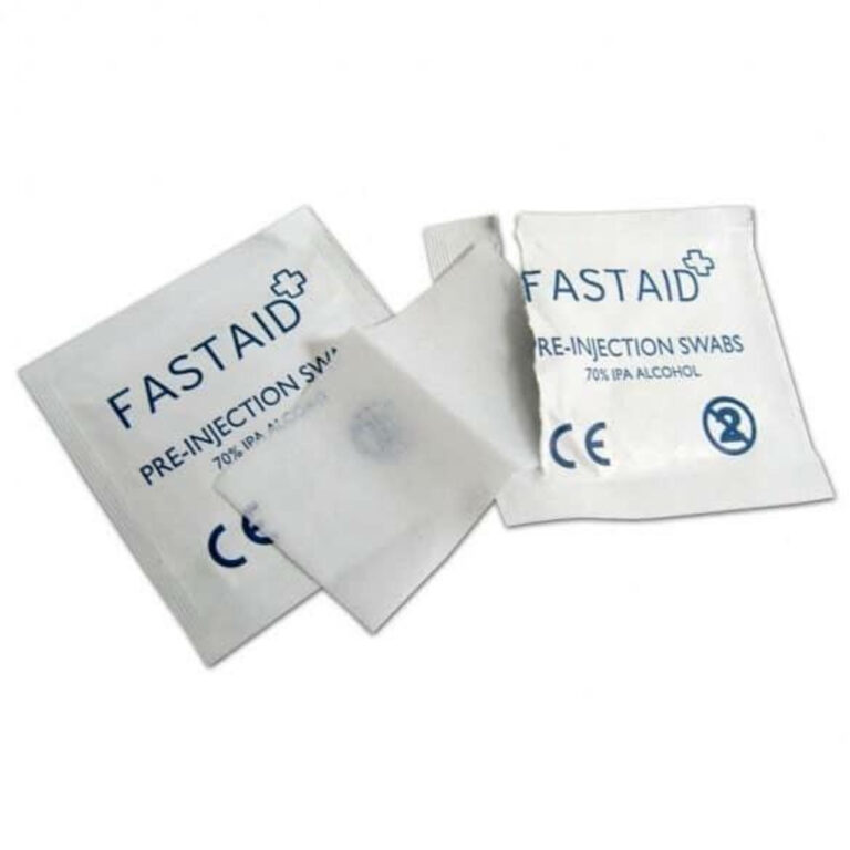 Fast Aid Pre Injection Swabs 70% Alcohol Wipes | Aesthisave