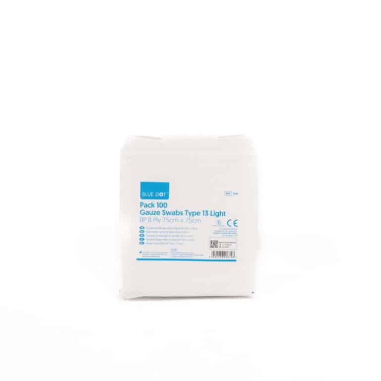 Blue Dot Sterile Gauze Swabs 7.5x7.5cm 8PLY | Aesthisave